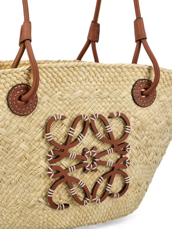 Loewe Anagram Raffia Small Tote