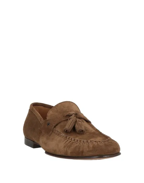 BALDININI Suede Tassel Loafers - Brown