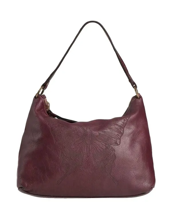 CATERINA LUCCHI Calfskin Handbag With Butterfly Print