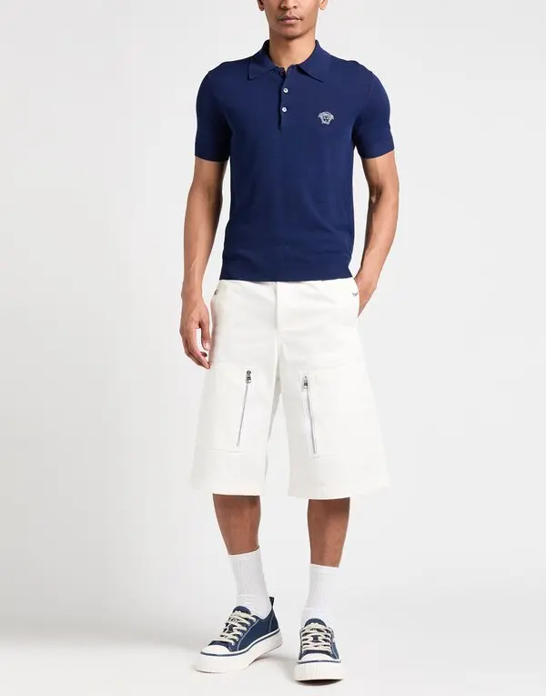 Versace Polo Shirt Size Viscose, Cotton, Polyester