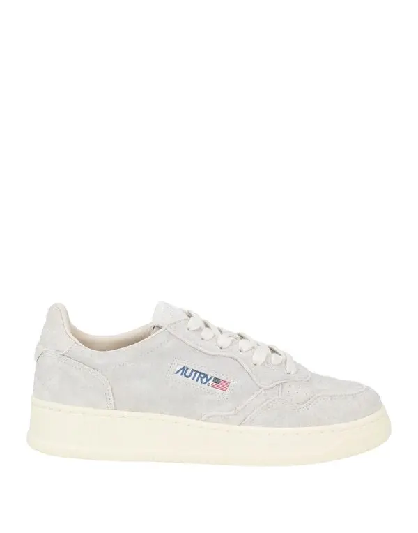AUTRY Low Top Sneakers In Suede - Light Grey