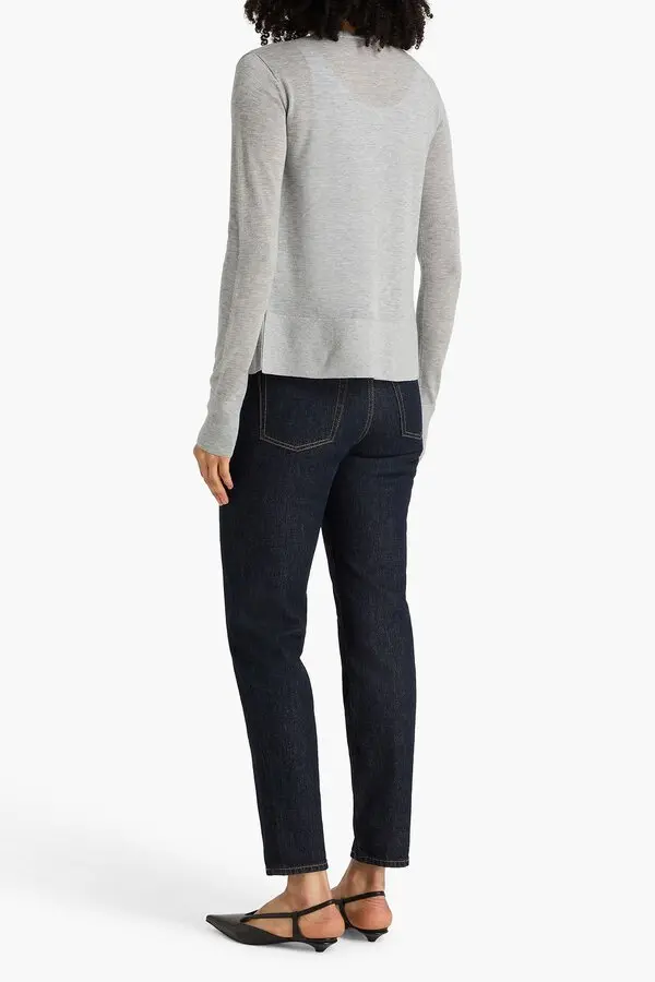TOTEME Lyocell-blend Cardigan - Gray
