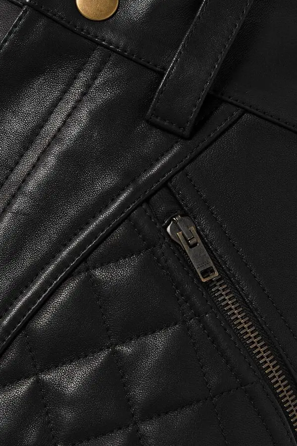 Isabel Marant Étoile Quilted Leather High-rise Shorts