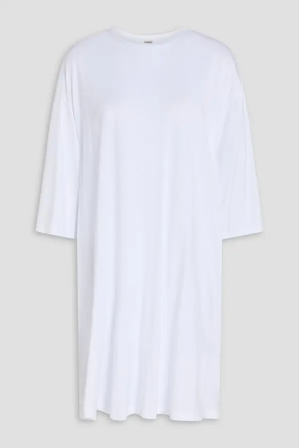 TOTEME Tencel™ Lyocell And Cotton-blend Jersey Mini Dress - White