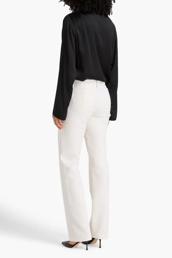 Loulou De Saison Riddy Draped Satin Blouse
