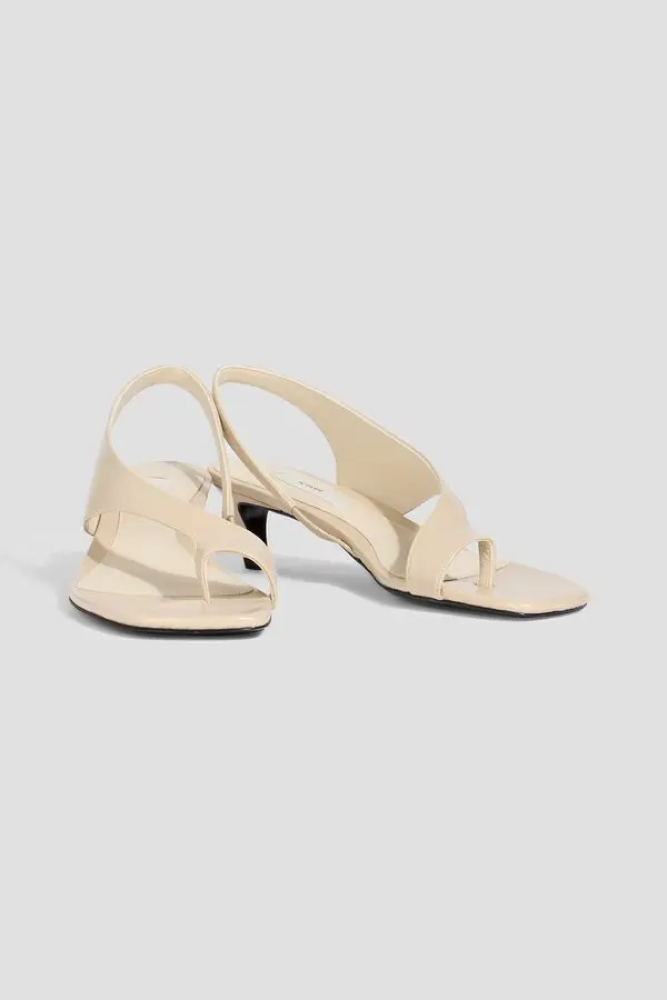 TOTEME Crinkled Leather Slingback Sandals