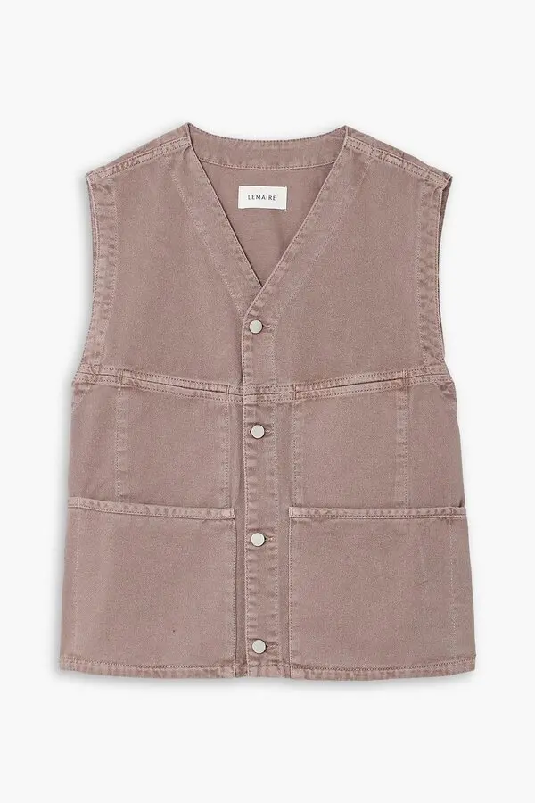 LEMAIRE Denim Vest - Pastel Pink