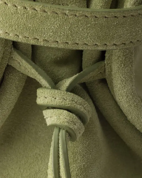 Prada Bonnie Suede Mini Handbag - Agave