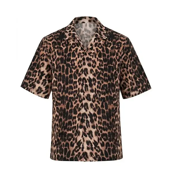 Loveist Store Brown / Black Rodeo Leopard Shirt