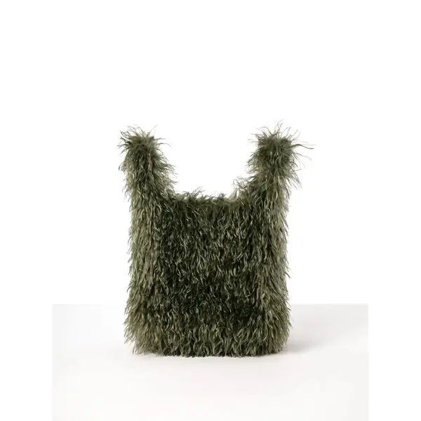 JAKKE Bertha Bag Faux Fur - Green