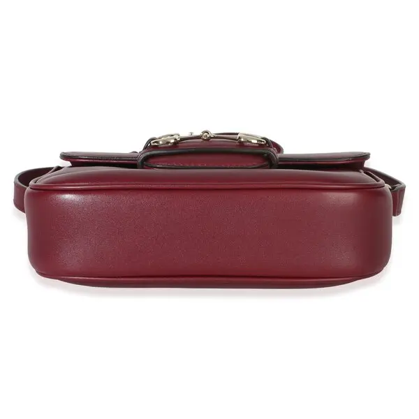Gucci Soft Calfskin Horsebit 1955 Shoulder Bag - Red