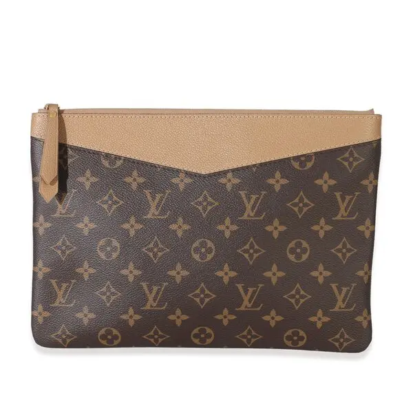 LOUIS VUITTON Monogram Canvas Daily Pouch - Brown