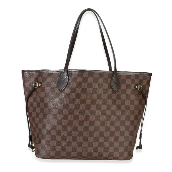 LOUIS VUITTON Damier Ebene Canvas Neverfull Mm Tote Bag - Brown