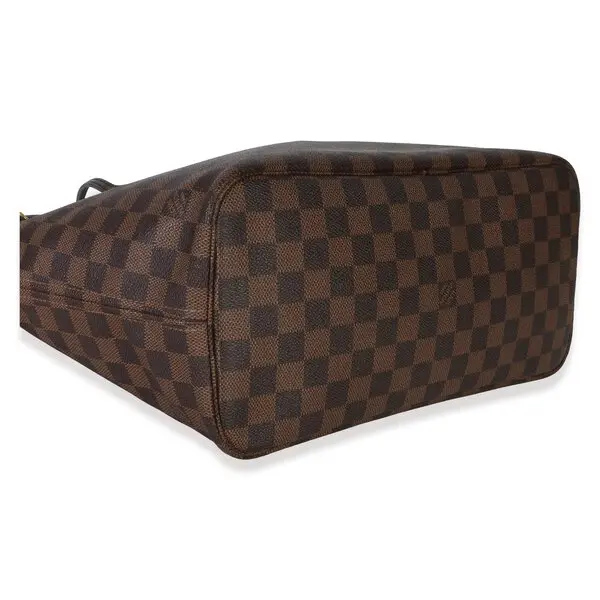 LOUIS VUITTON Damier Ebene Canvas Neverfull Mm Tote Bag - Brown