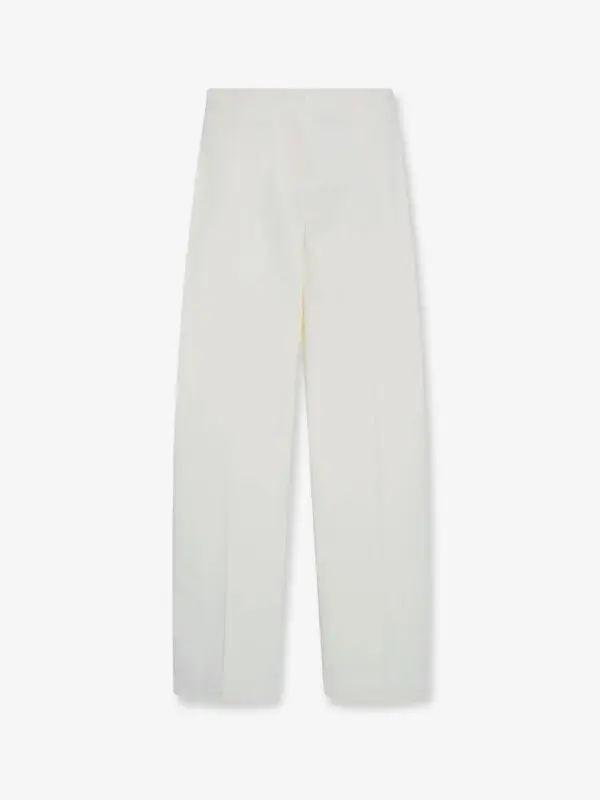 THE ROW Galileo Cotton And Silk Trousers - Beige