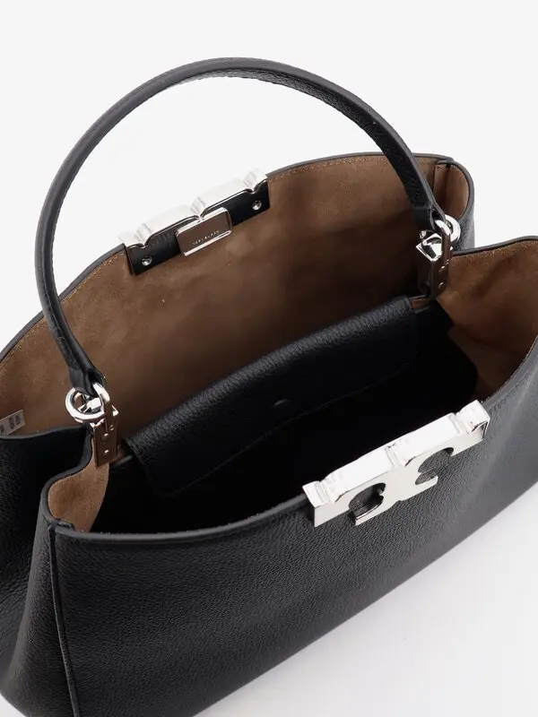 Tory Burch Eleanor Leather Shoulder Bag - Black