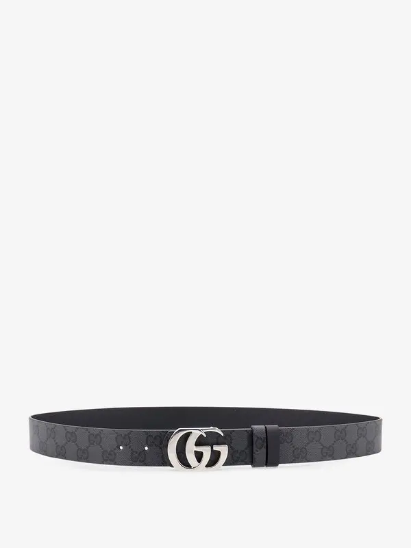 Gucci Gg Marmont Reversible Leather Belt - Black
