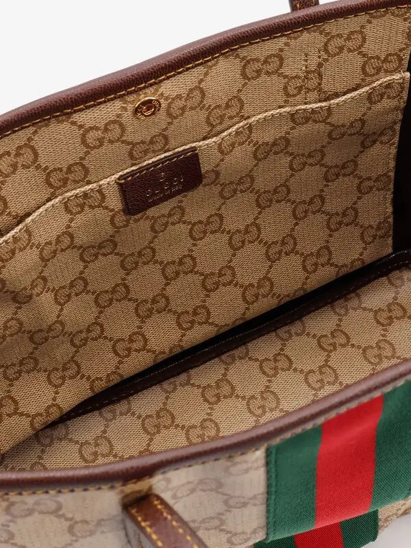 Gucci Gg Fabric Shopping Bag - Beige