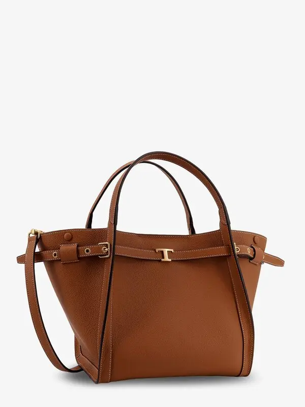 TOD'S Hammered Leather Shopping Bag