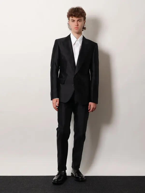 Dolce & Gabbana Sicilia Light Silk Shantung Suit - Black