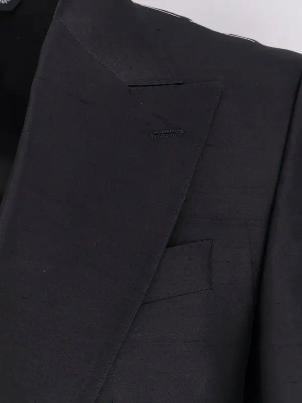 Dolce & Gabbana Sicilia Light Silk Shantung Suit - Black