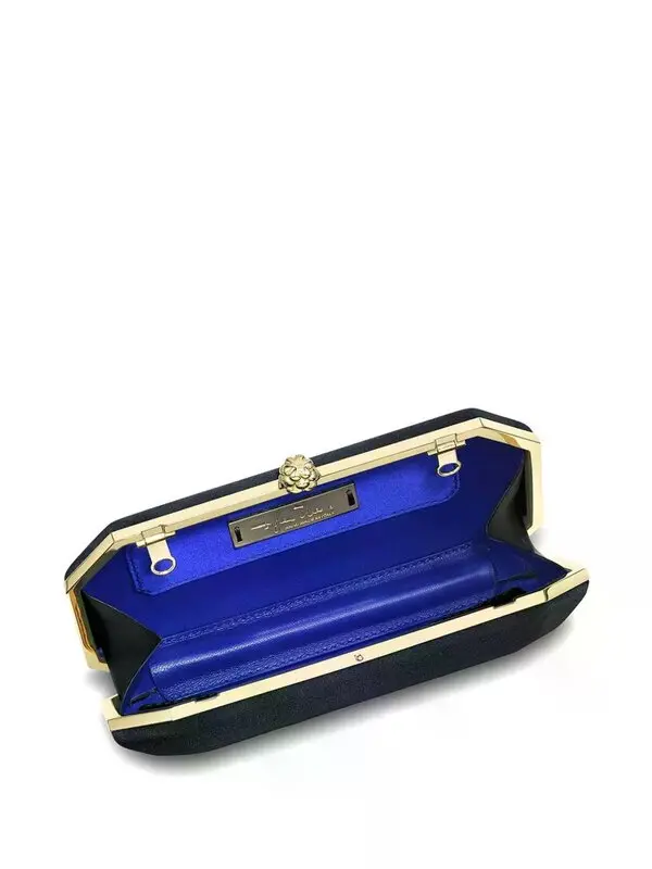 Tyler Ellis Perry Satin Clutch Bag - Black