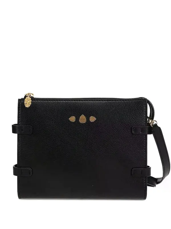 Tyler Ellis Dean Pebbled Leather Messenger Bag - Black