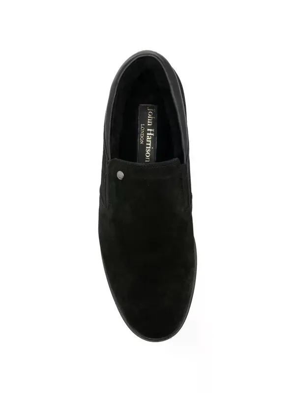 JOHN HARRISON Shearling-lined Suede Loafers