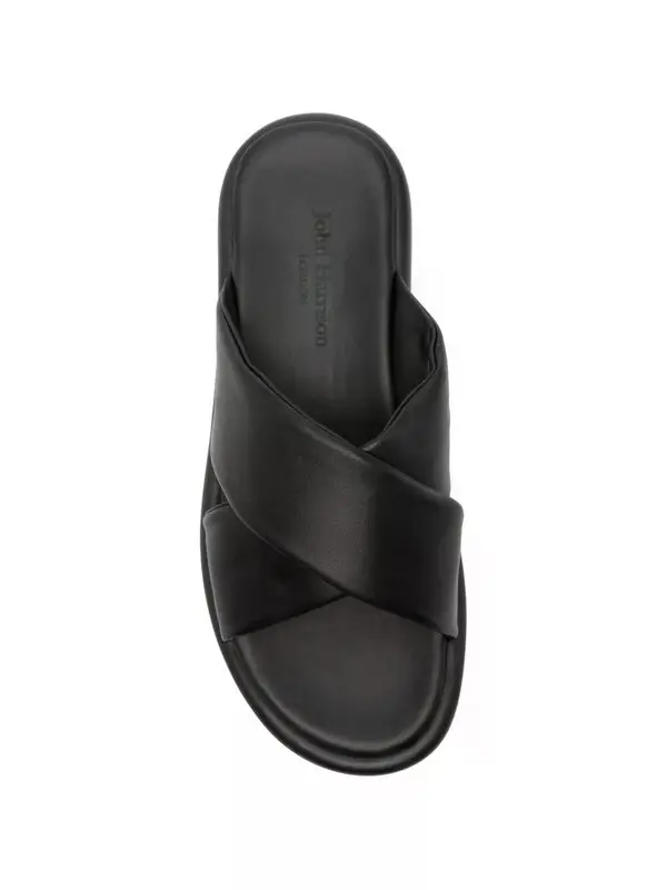 JOHN HARRISON Criss-cross Strap Sandals