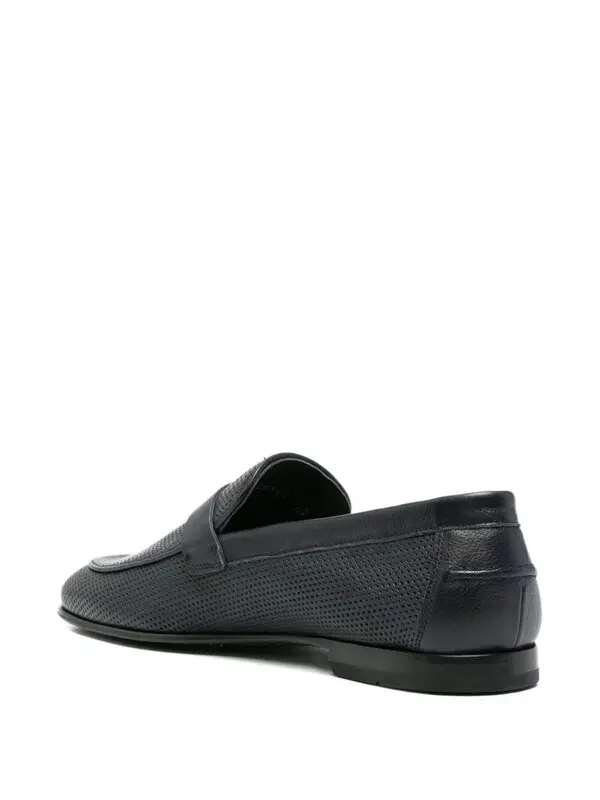 JOHN HARRISON Perforated Leather Loafers