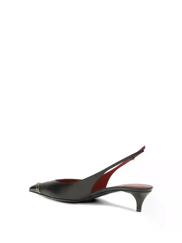 Valentino Garavani Vlogo Signature Slingback Pumps - Black