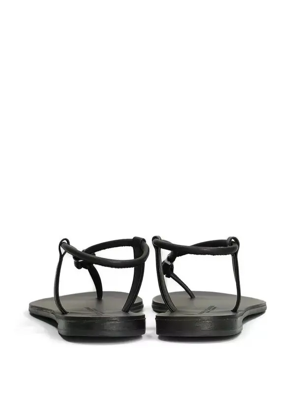 NICOLAS LAINAS Leather Flat Sandals