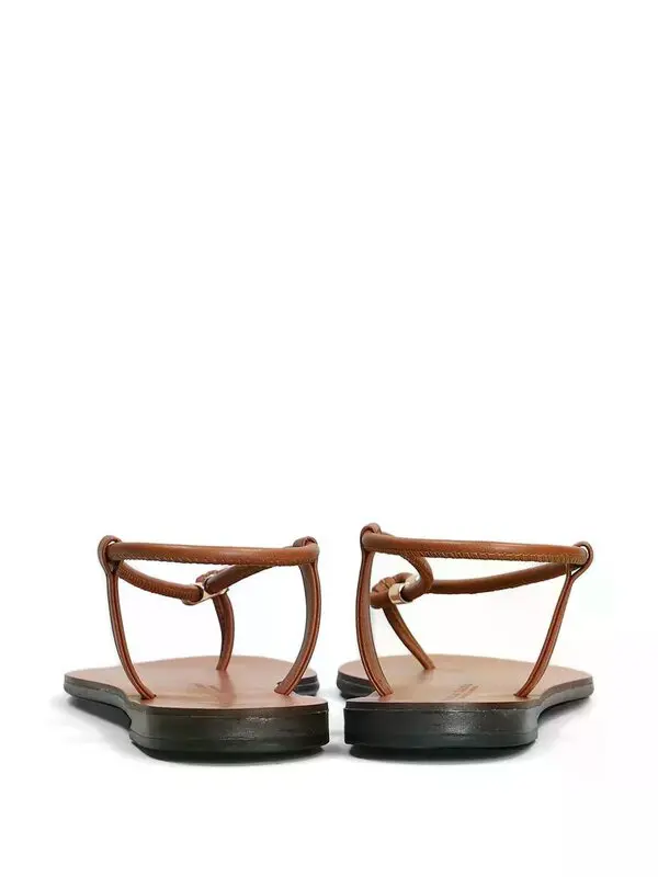 NICOLAS LAINAS Leather Flat Sandals