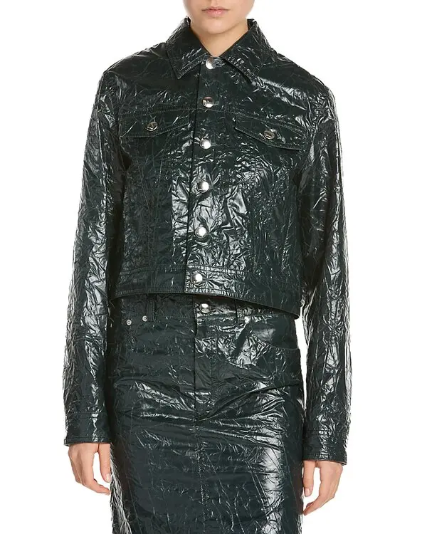 Marni Textured Faux Leather Jacket