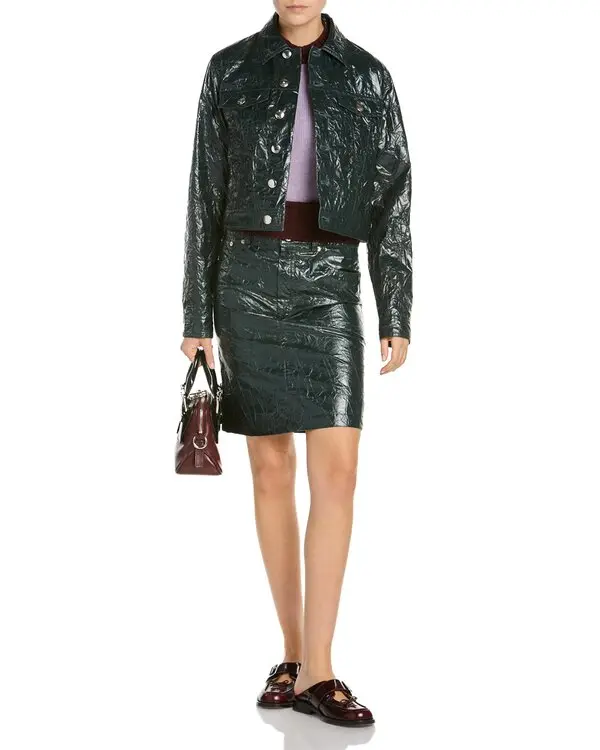 Marni Textured Faux Leather Jacket