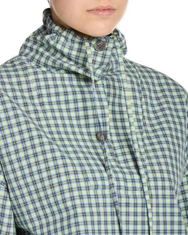 Marni Check High Collar Top - Acid
