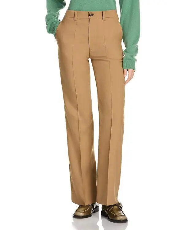 Marni Wool Straight Leg Trousers
