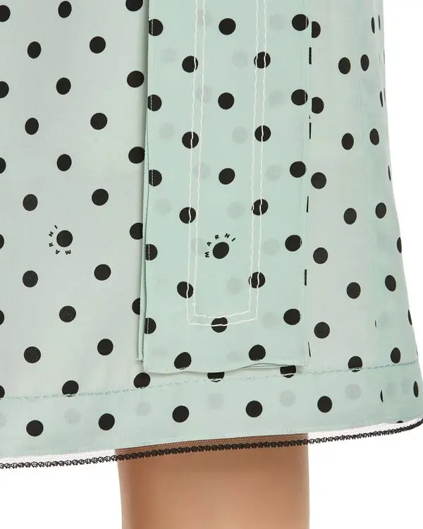 Marni Polka Dot Pencil Skirt