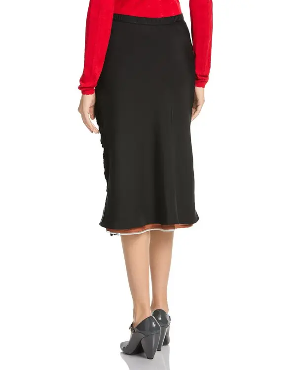 Marni Floral Appliqué Midi Skirt