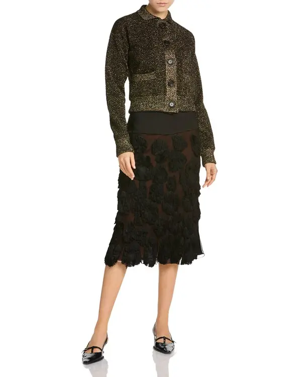 Marni Metallic Double Faced Cardigan