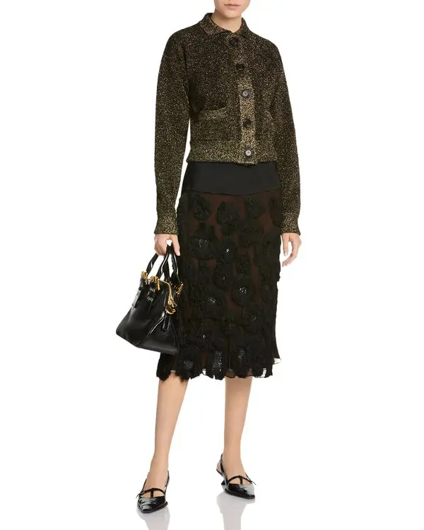 Marni Metallic Double Faced Cardigan