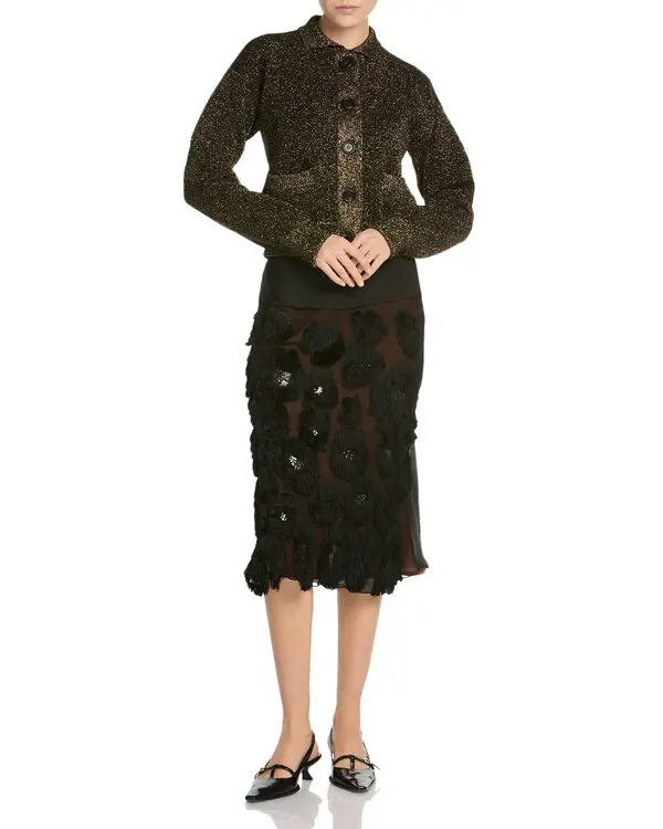 Marni Metallic Double Faced Cardigan