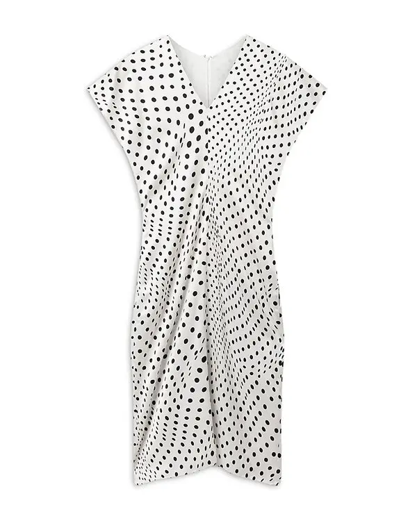 Stella McCartney Polka Dot V-neck Midi Dress