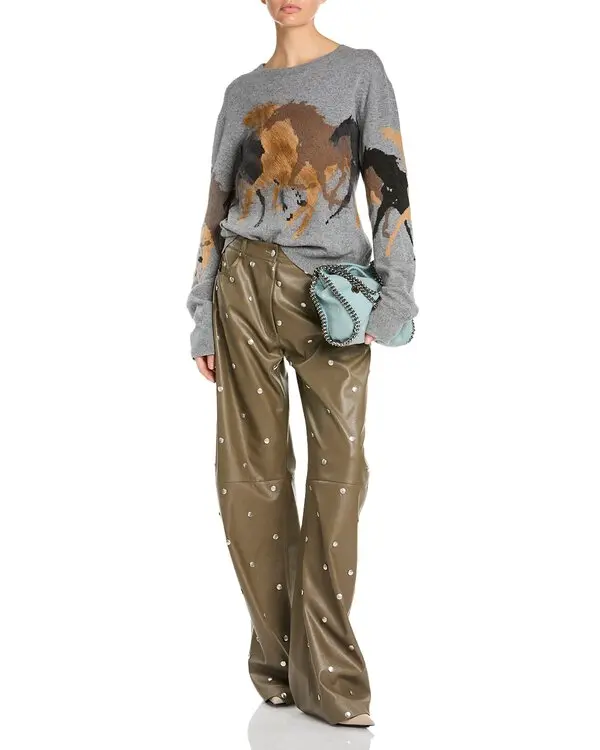 Stella McCartney Embellished Wide Leg Pants