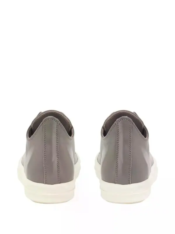 Rick Owens Lace-up Leather Sneakers - Grey