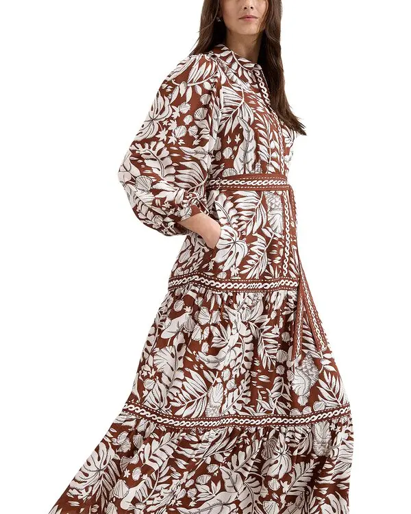 PHASE EIGHT Coralie Print Midi Dress