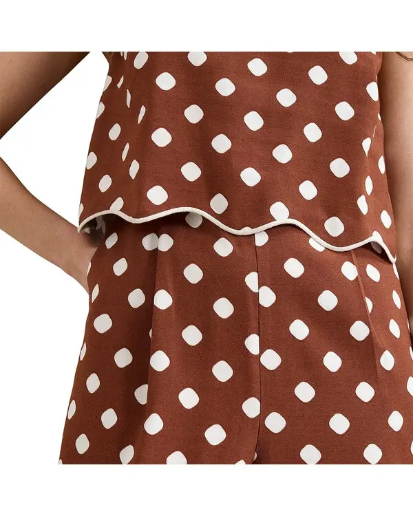 PHASE EIGHT Alia Spot Double Layer Jumpsuit