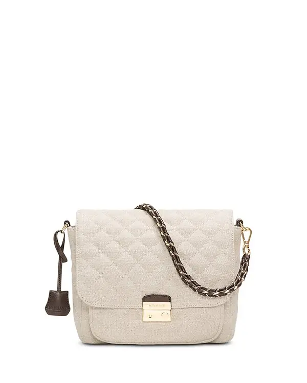 Mz Wallace Crosby Quilted Crossbody Bag - Sandy Line
