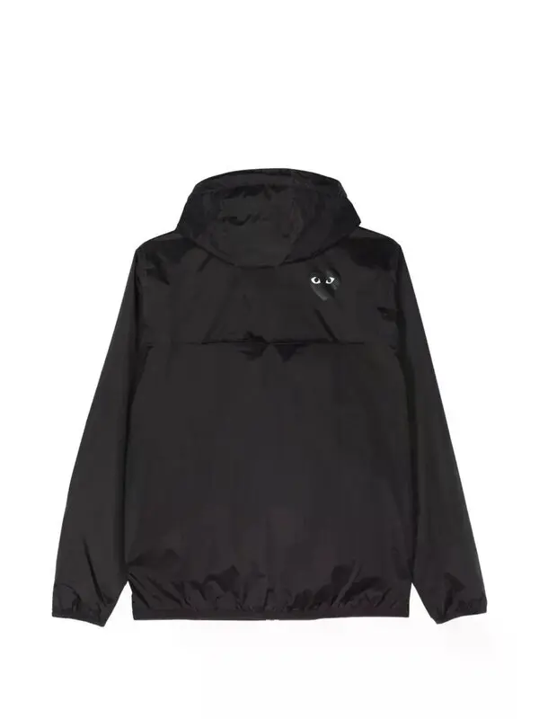 Play Comme Des Garcon X K-way Logo Patch Hooded Jacket