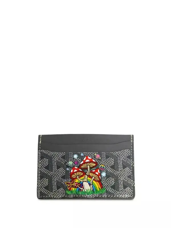 Goyard Saint-sulpice Shroom-print Cardholder - Grey
